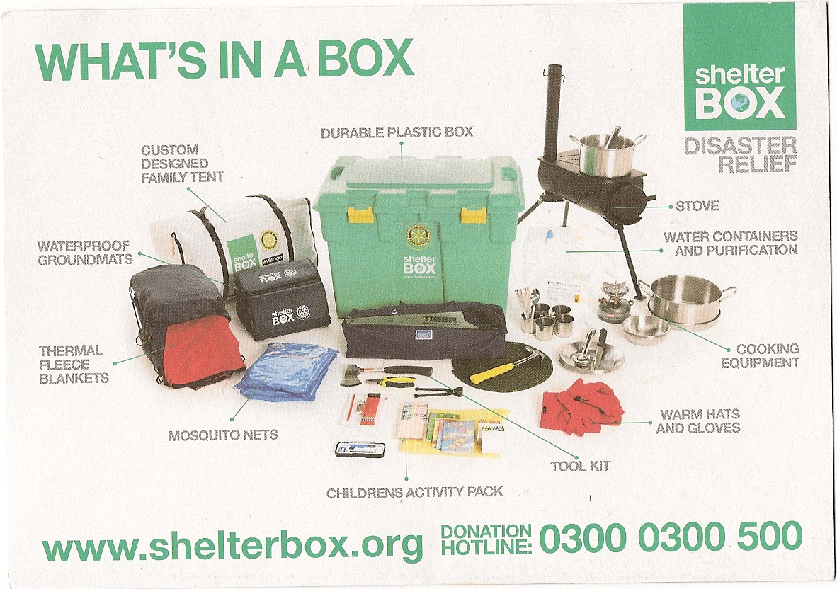 Shelter Box | News | David Gilman